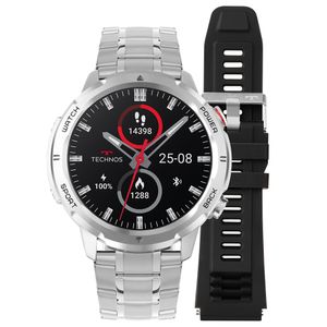 Smartwatch Technos Connect Sports Call Prata - TSPORTSCAA/6K